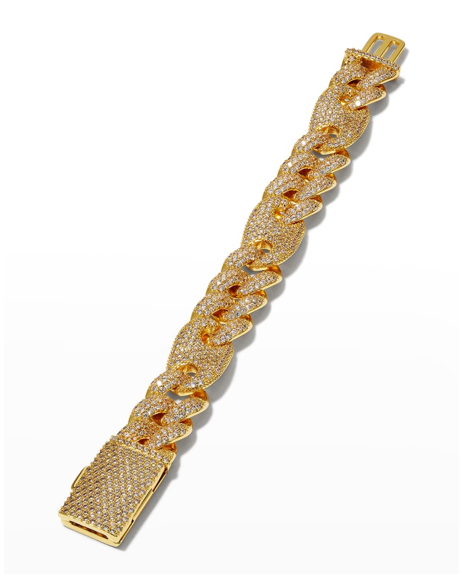 FALLON Toscano Pavé Curb Chain Bracelet | Neiman Marcus