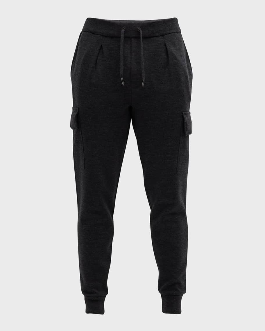 Ralph Lauren Purple Label Men's Heathered Cargo Jogger Pants | Neiman ...