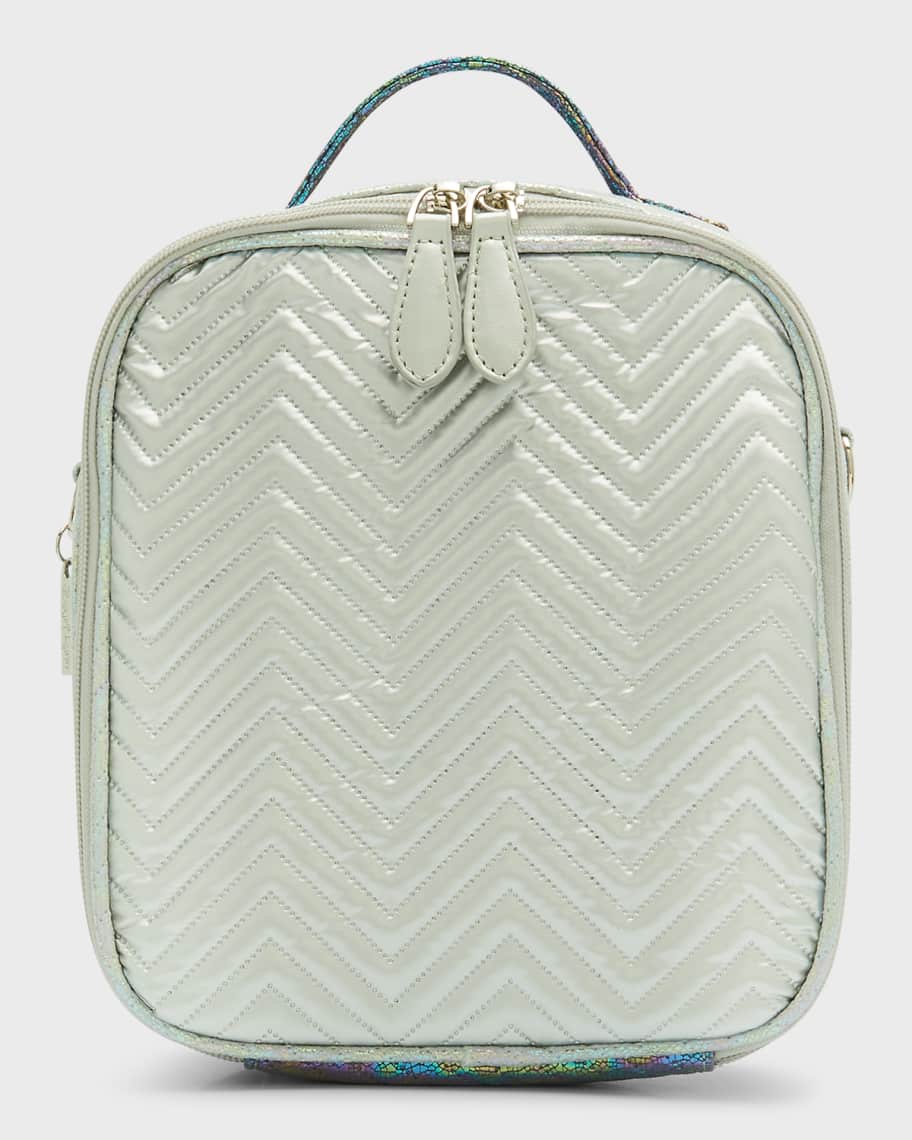 Bari Lynn Kid's Glitter Chevron Lunchbox | Neiman Marcus
