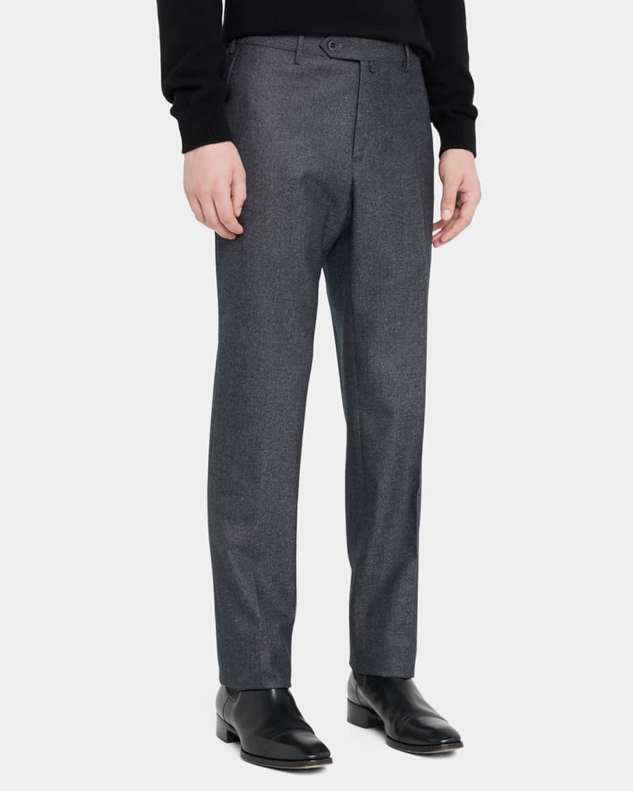 Zanella Men's Fancy 4-Yarn Patterned Wool Trousers | Neiman Marcus