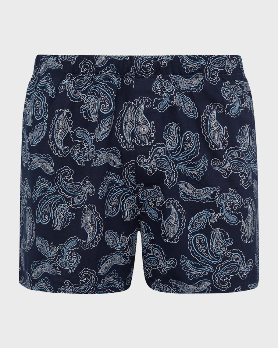 Hanro Men’s Fancy Jersey Boxers | Neiman Marcus