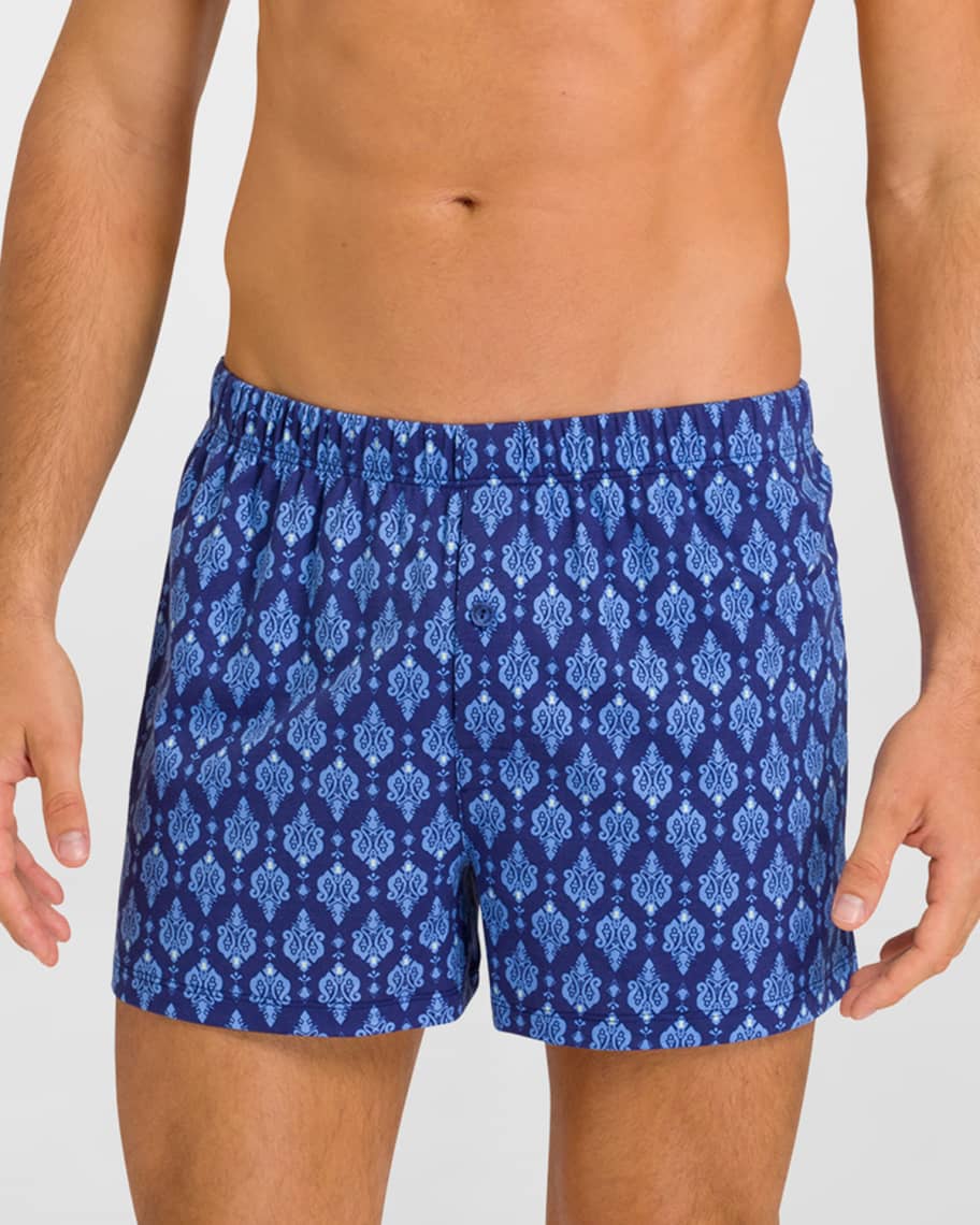 Hanro Men’s Fancy Jersey Boxers | Neiman Marcus