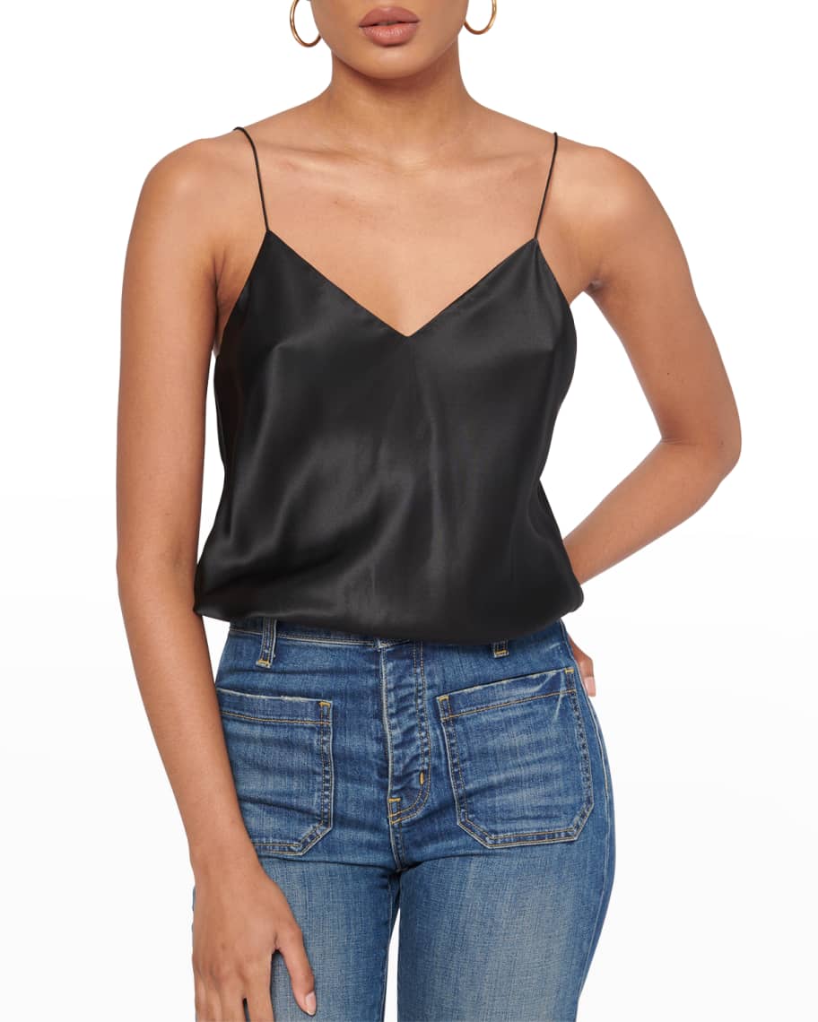 Cami NYC Falicity Strappy-Back Silk Cami | Neiman Marcus
