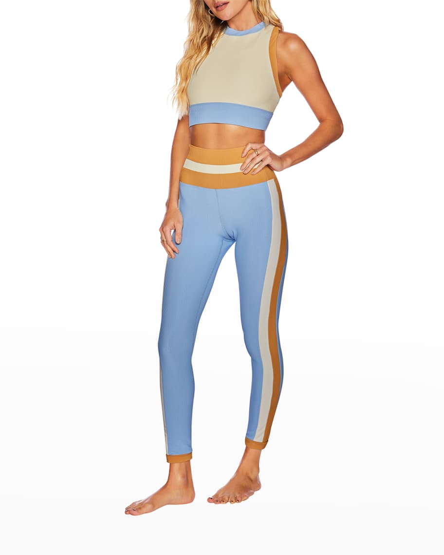 Beach Riot Gwen Colorblock Active Racerback Top | Neiman Marcus
