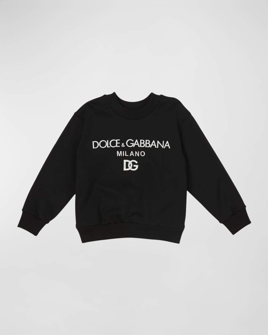 Dolce&Gabbana Boy's DG Logo Sweatshirt, Size 4-6 | Neiman Marcus