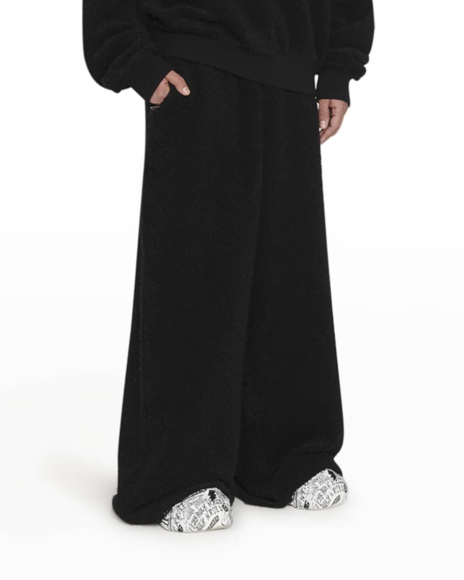 Dolce&Gabbana Men's Boucle Flare Jogger Pants | Neiman Marcus