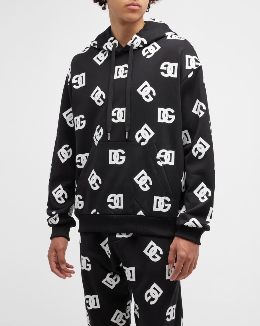 Dolce&Gabbana Men's Allover-DG Pullover Hoodie | Neiman Marcus