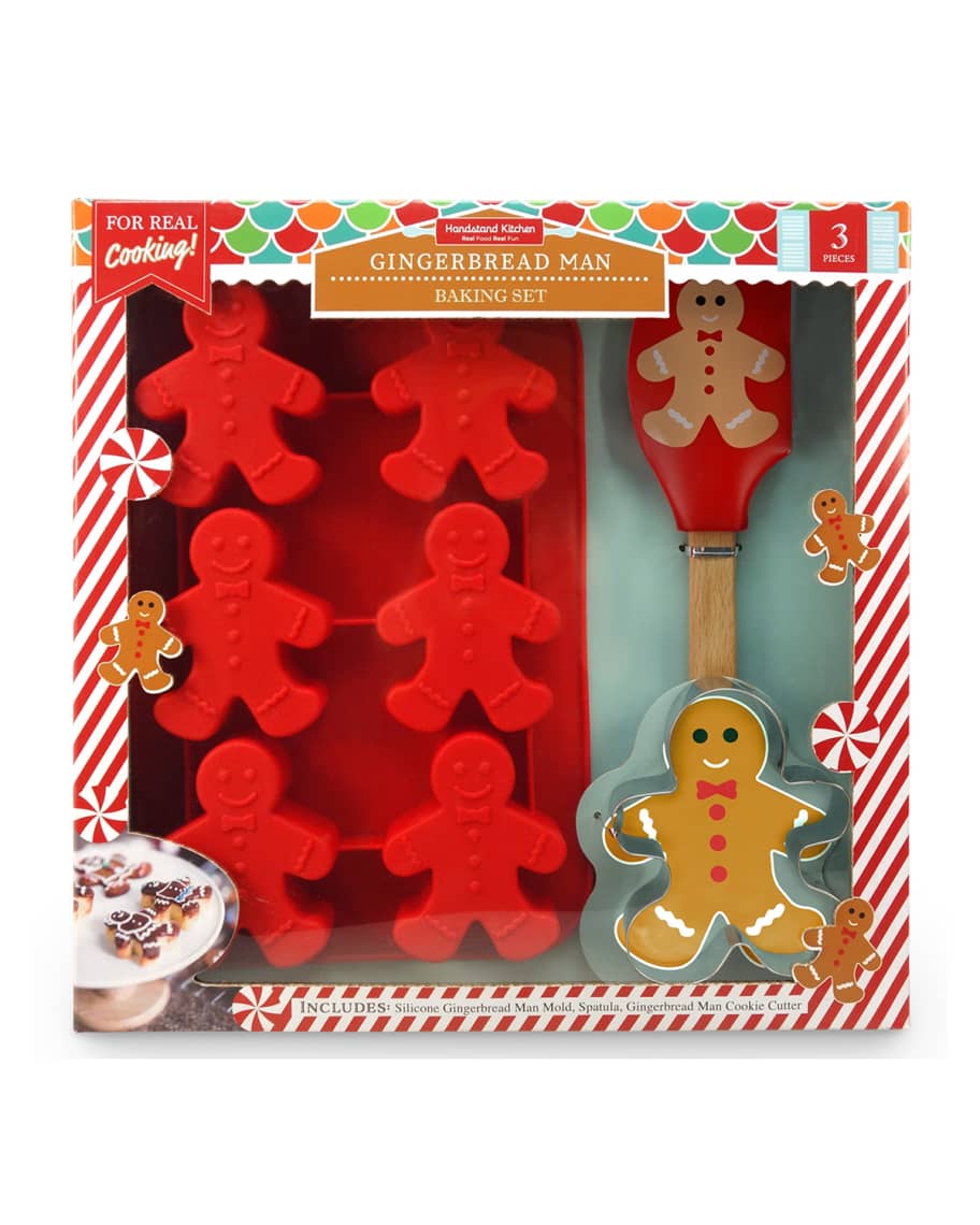 Handstand Kitchen Kid's Gingerbread Man Baking Set | Neiman Marcus