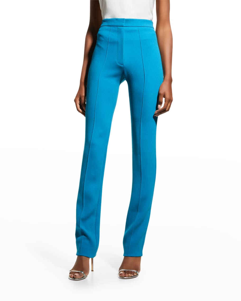 Alex Perry Reed Pintuck Straight-Leg Pants | Neiman Marcus
