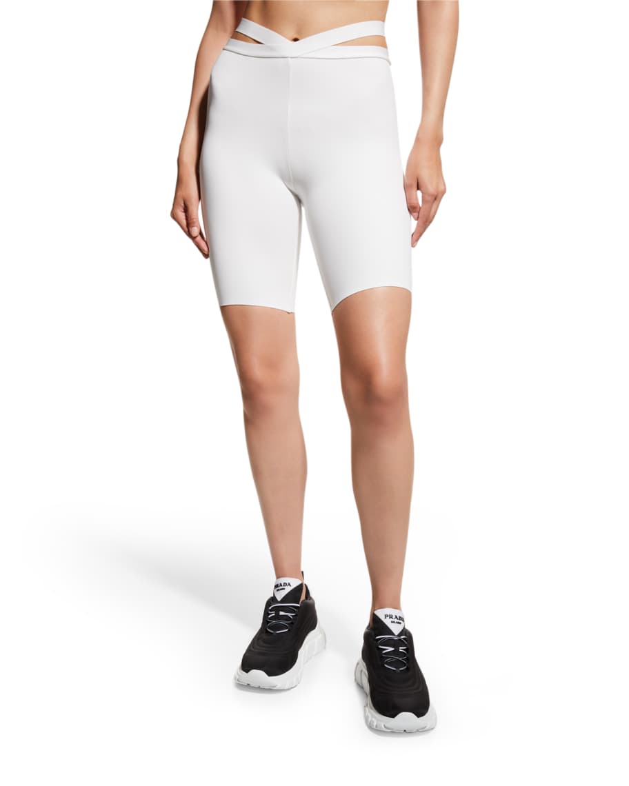 Commando Cutout Banded Bike Shorts | Neiman Marcus