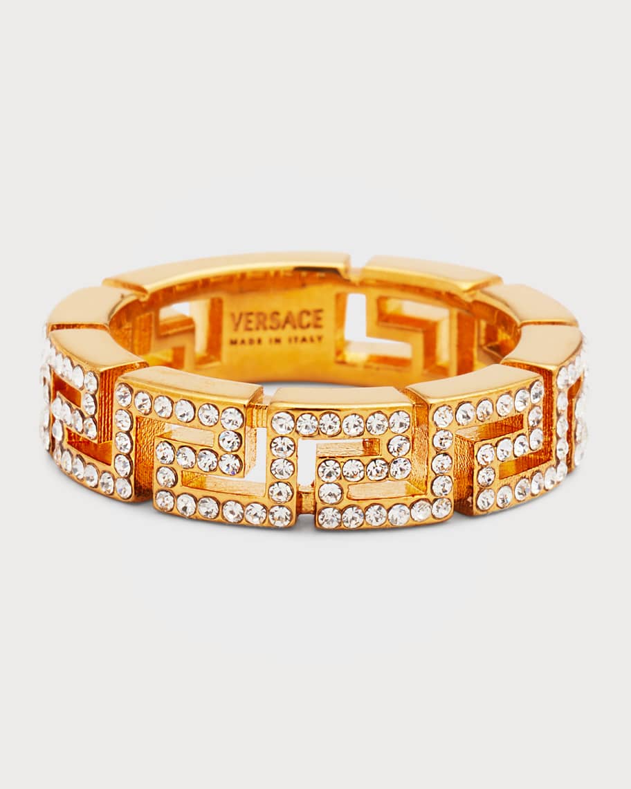 Versace Strass Greca Ring | Neiman Marcus
