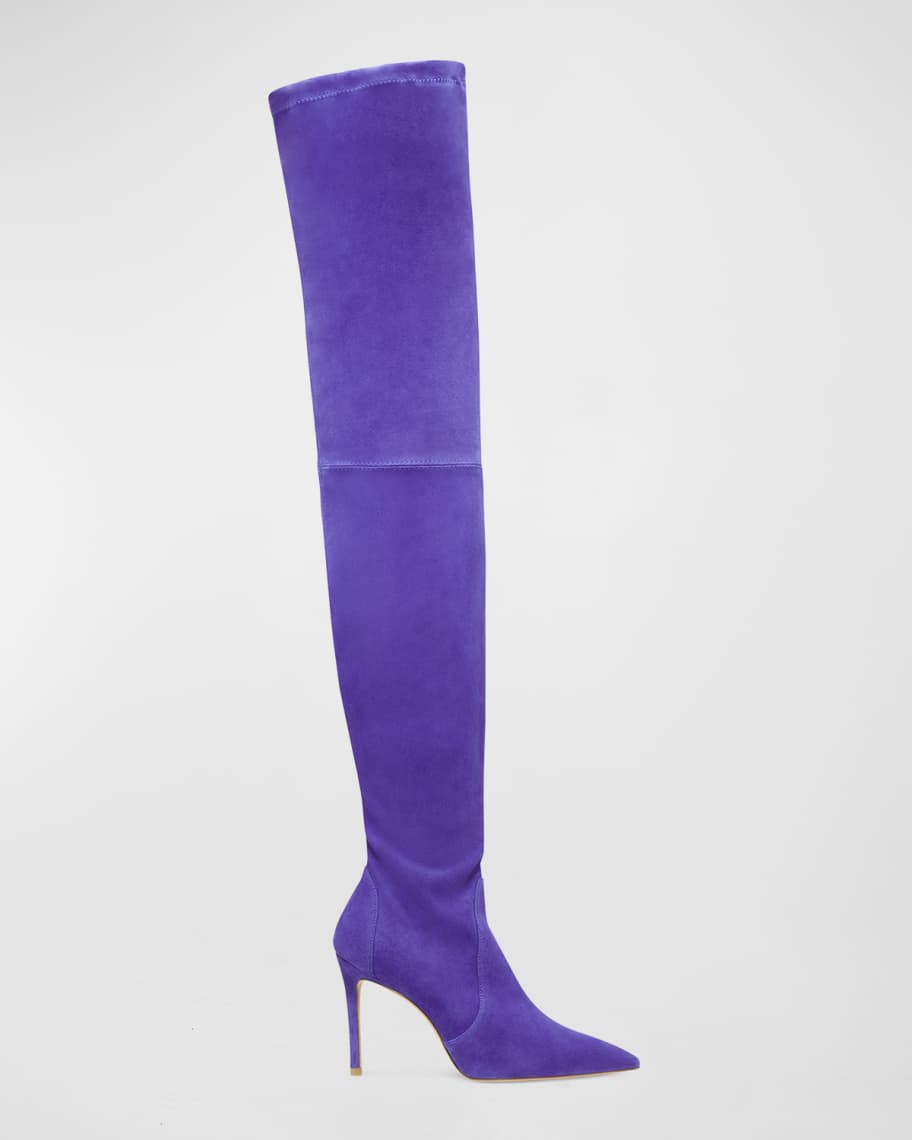 Stuart Weitzman Ultrastuart Over-The-Knee Suede Boots | Neiman Marcus