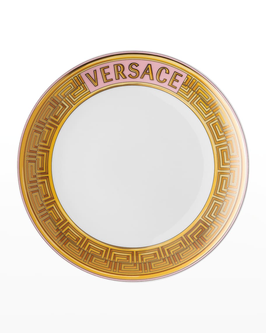 Versace Medusa Amplified Pink Coin Salad Plate | Neiman Marcus