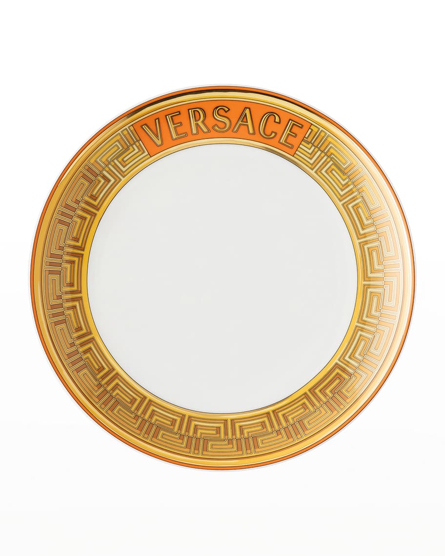 Versace Medusa Amplified Orange Coin Salad Plate | Neiman Marcus