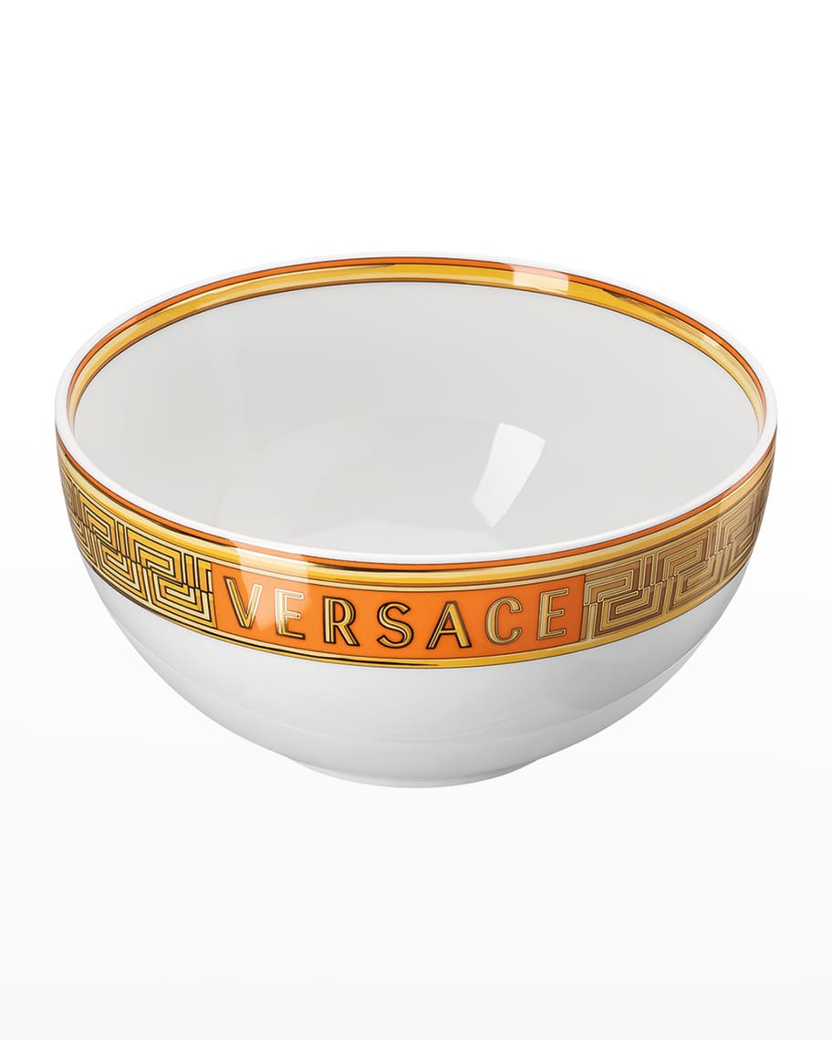Versace Medusa Amplified Orange Coin Cereal Bowl | Neiman Marcus