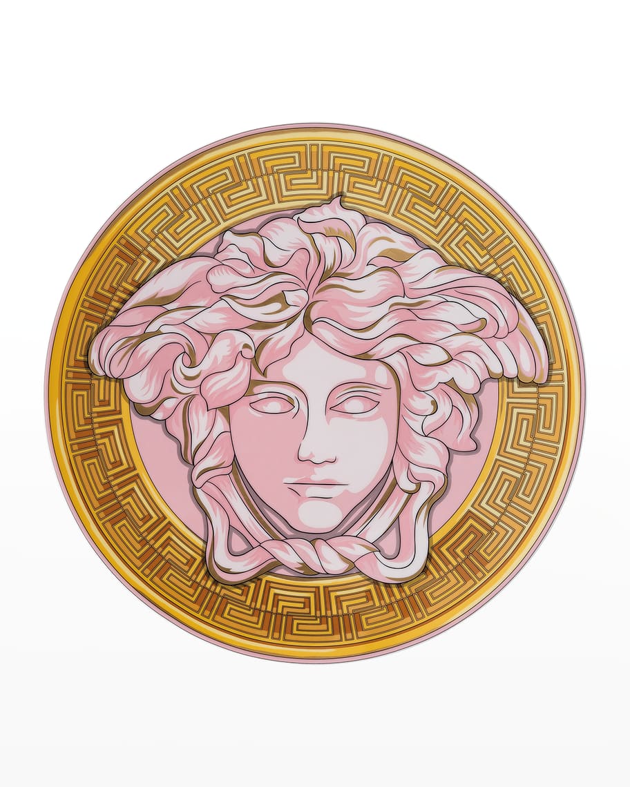 Versace Medusa Amplified Pink Coin Service Plate | Neiman Marcus