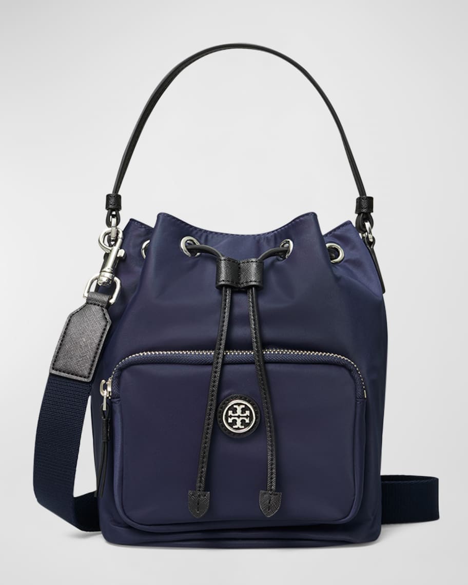 Tory Burch Virginia Recycled Nylon Bucket Bag | Neiman Marcus
