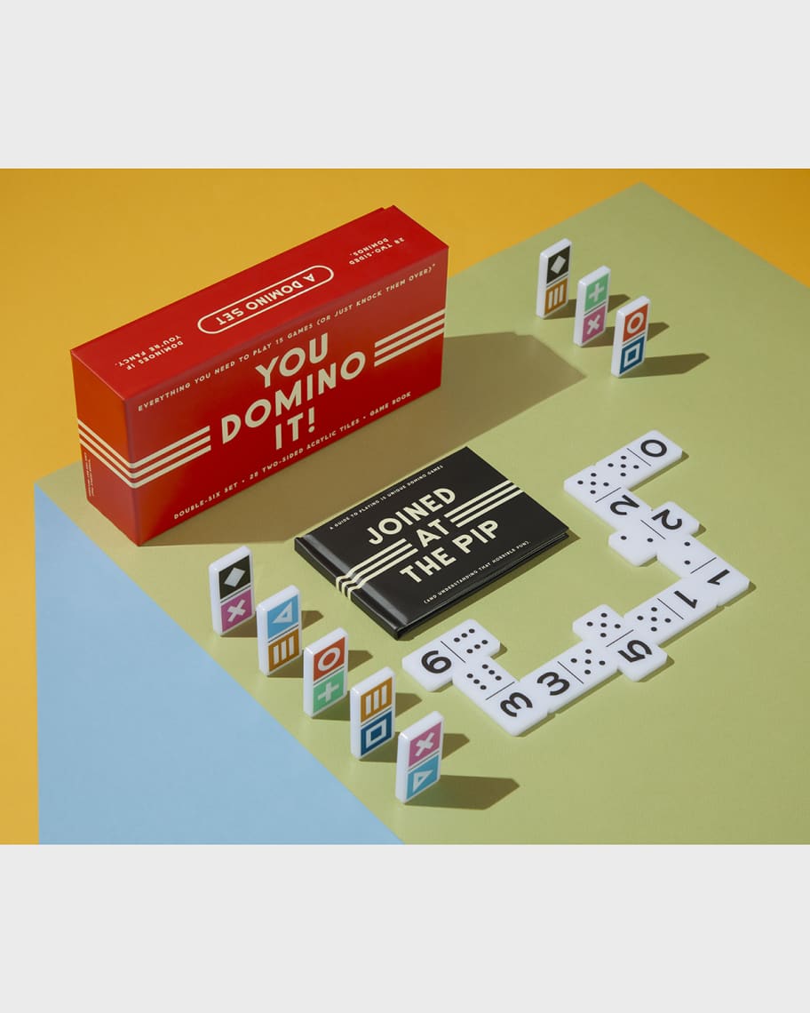 Brass Monkey Domino Game Set | Neiman Marcus