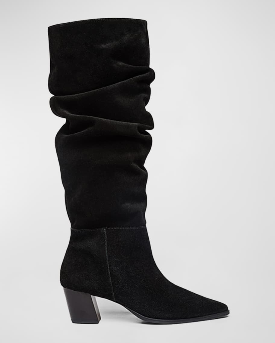 Bernardo Fallyn Suede Slouchy Knee Boots | Neiman Marcus