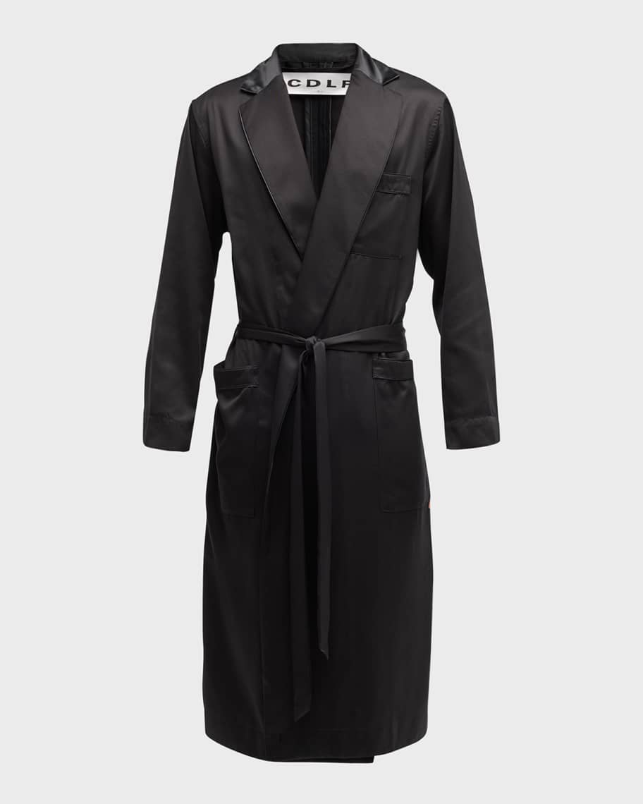 CDLP Men's Home Robe w/ Satin Piping | Neiman Marcus