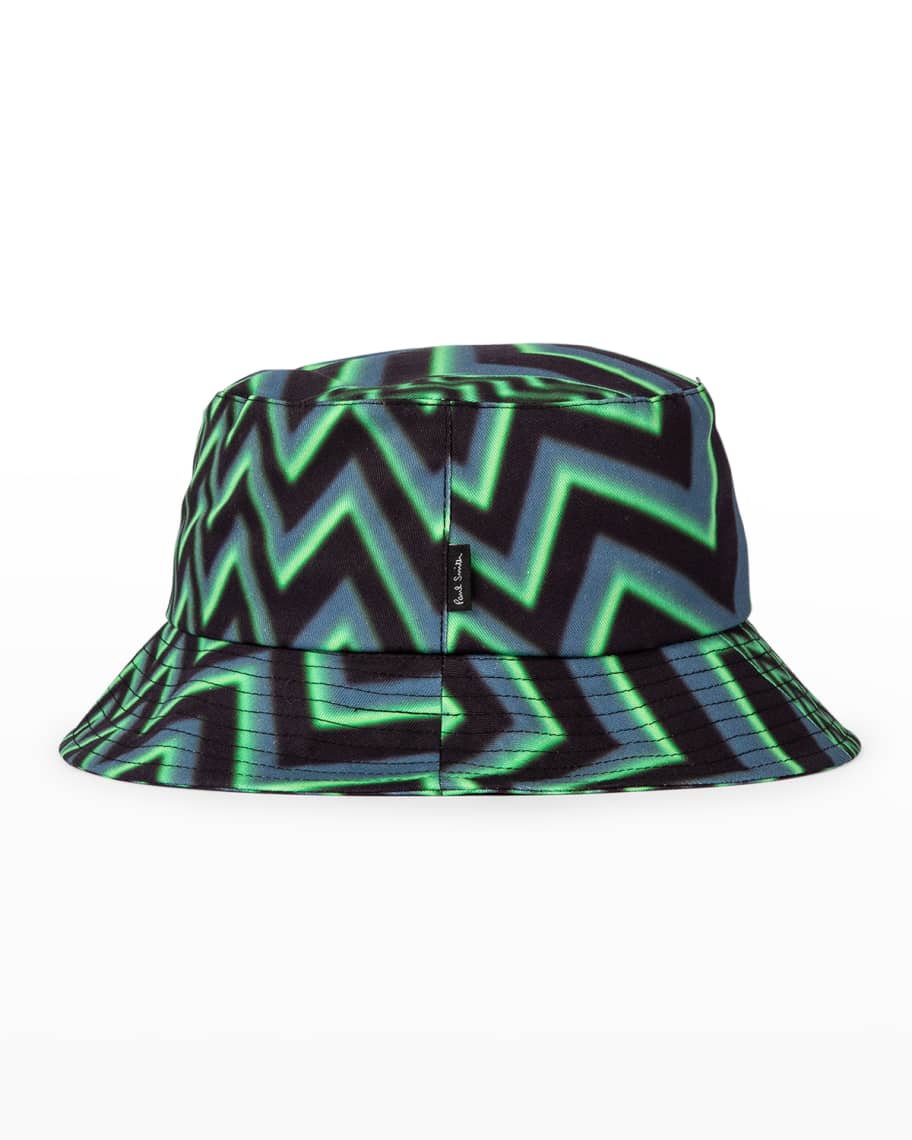 Paul Smith Men's Zigzag Bucket Hat | Neiman Marcus
