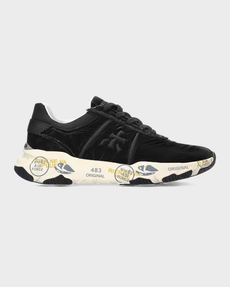 Premiata Buff Lace-Up Runner Sneakers | Neiman Marcus
