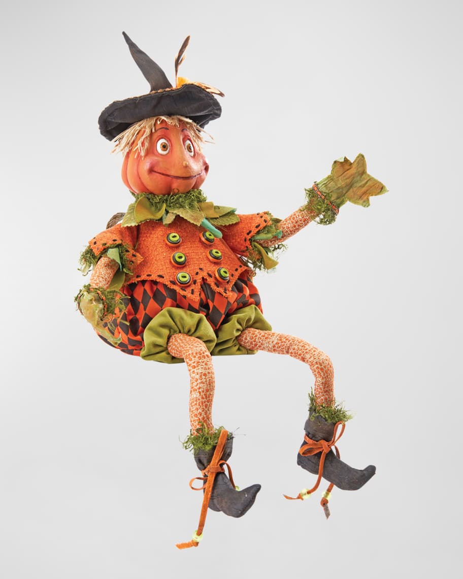 Katherine's Collection Lanky Leg Pumpkin Halloween Figure | Neiman Marcus