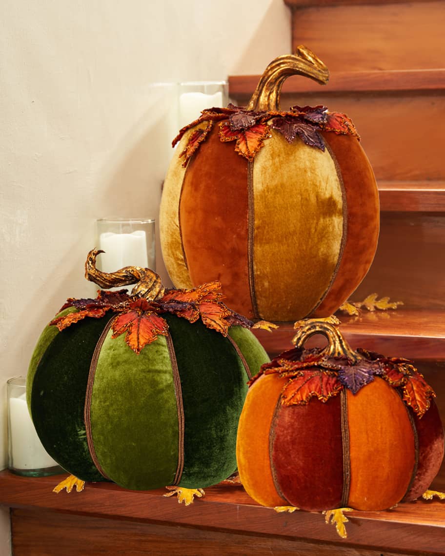 Katherine's Collection Halloween Harvest Pumpkins, Set of 3 | Neiman Marcus