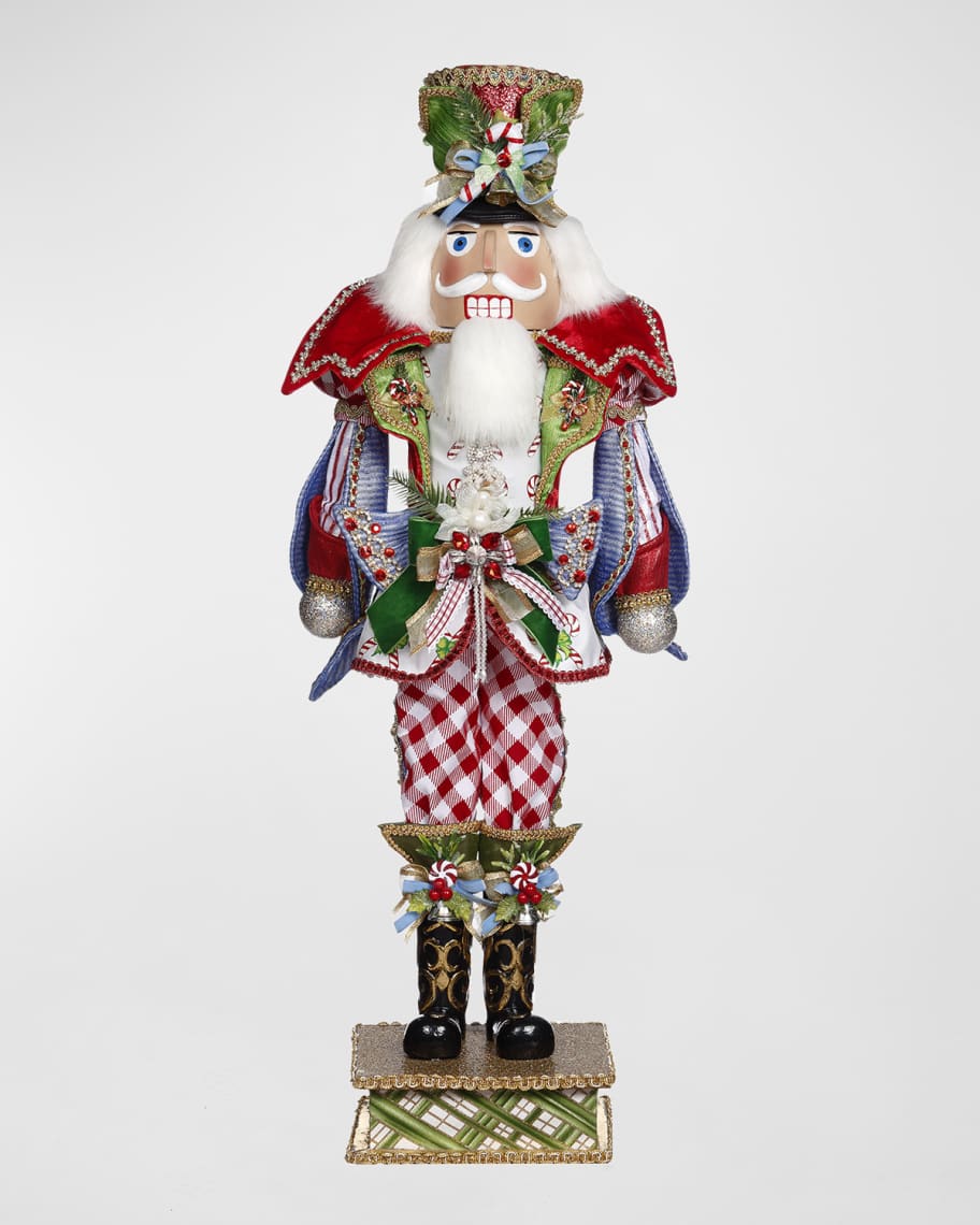 Mark Roberts Candy Peppermint Nutcracker, Medium - 34" | Neiman Marcus