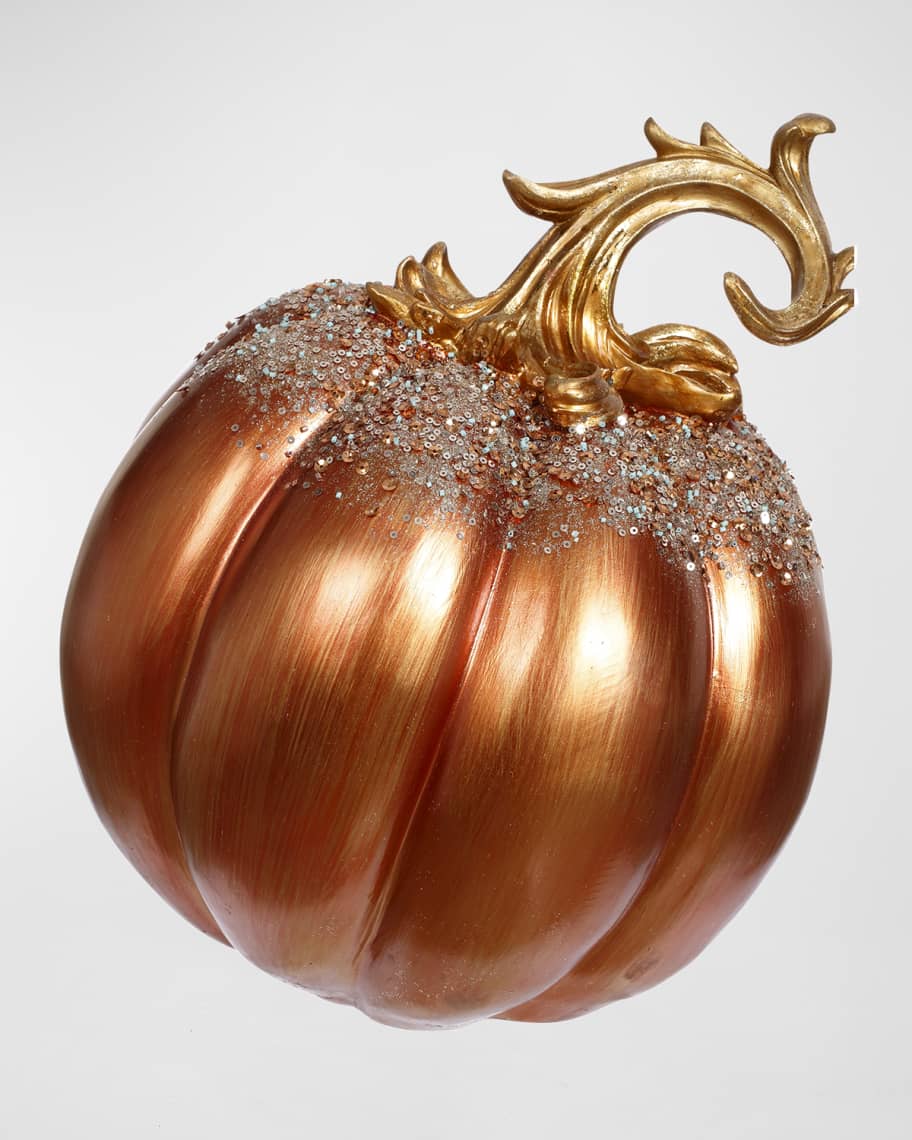 Mark Roberts Acanthus Large Topped Pumpkin, 13" | Neiman Marcus