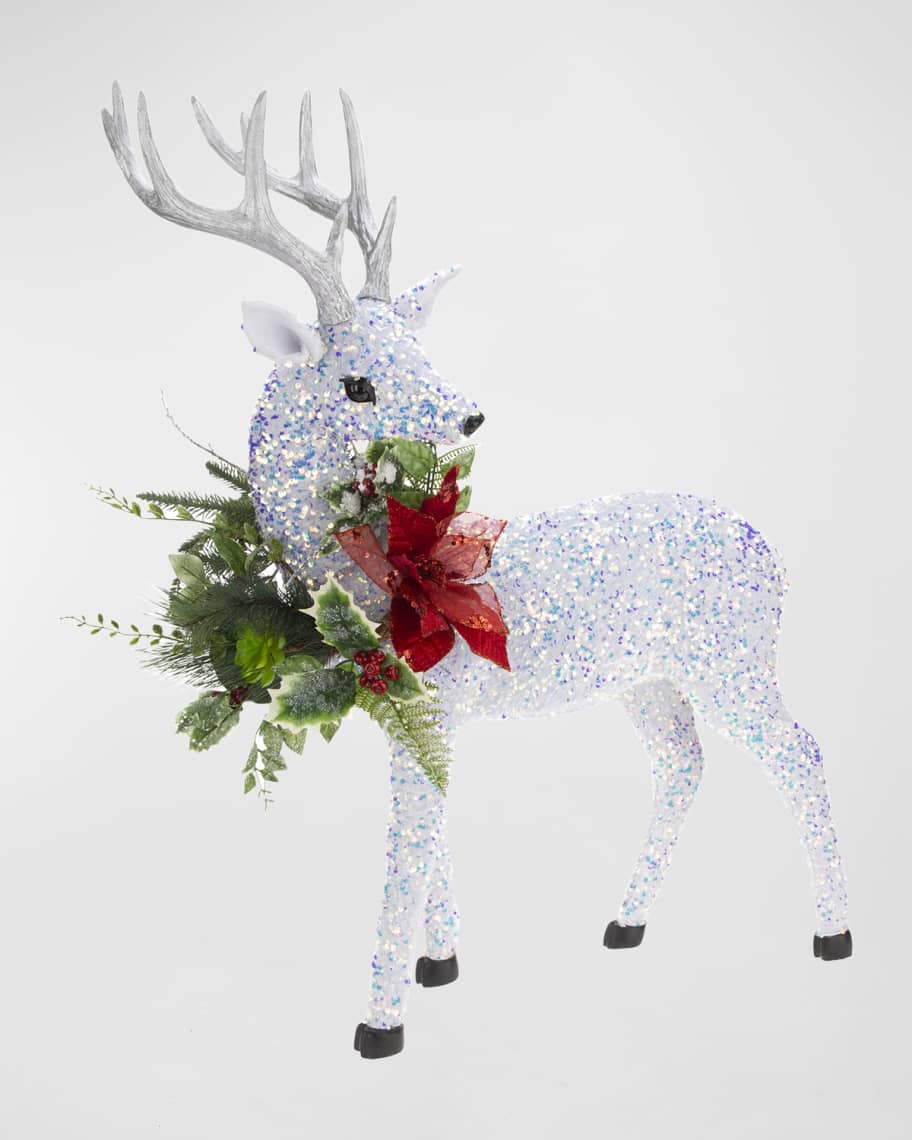 Mark Roberts 36" Festoon Sparkling Deer - Gold | Neiman Marcus