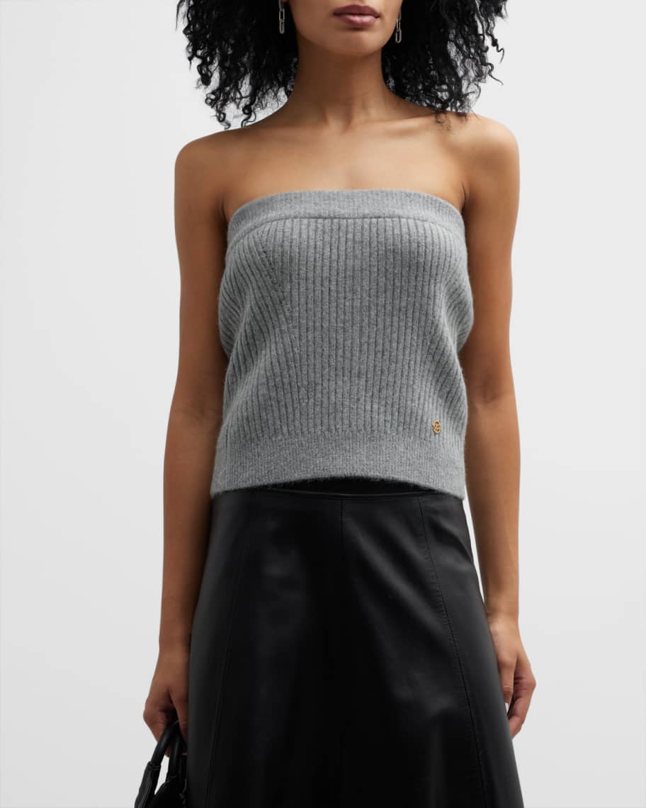 RECTO Knit Back-Button Tube Top | Neiman Marcus