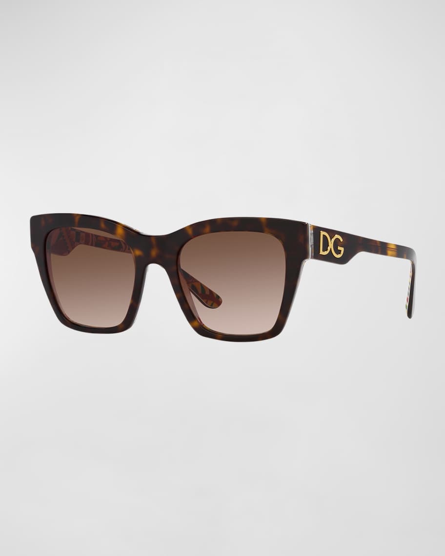 Dolce&Gabbana Gradient Square Acetate Sunglasses | Neiman Marcus