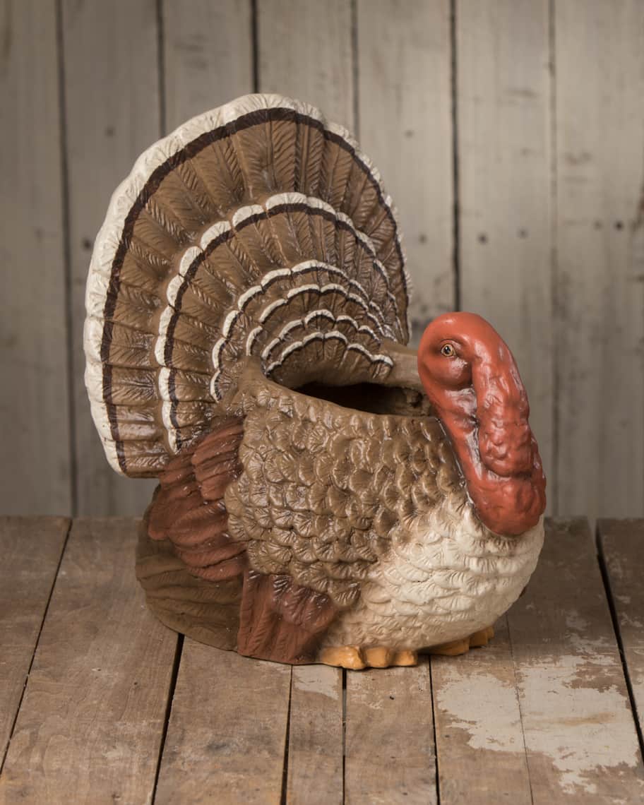 Bethany Lowe Thanksgiving Turkey Bucket | Neiman Marcus