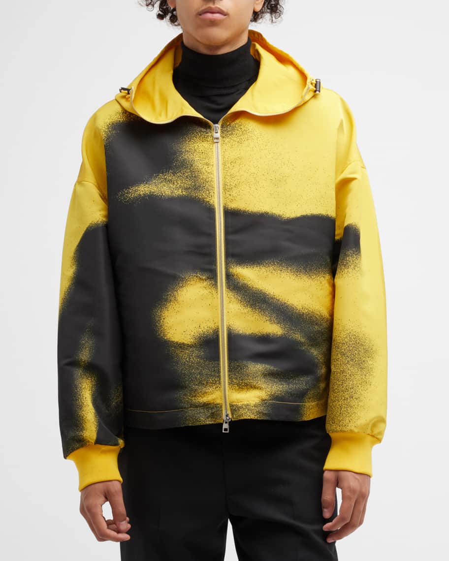 McQueen Men's Spray Paint Wind-Resistant Jacket | Neiman Marcus