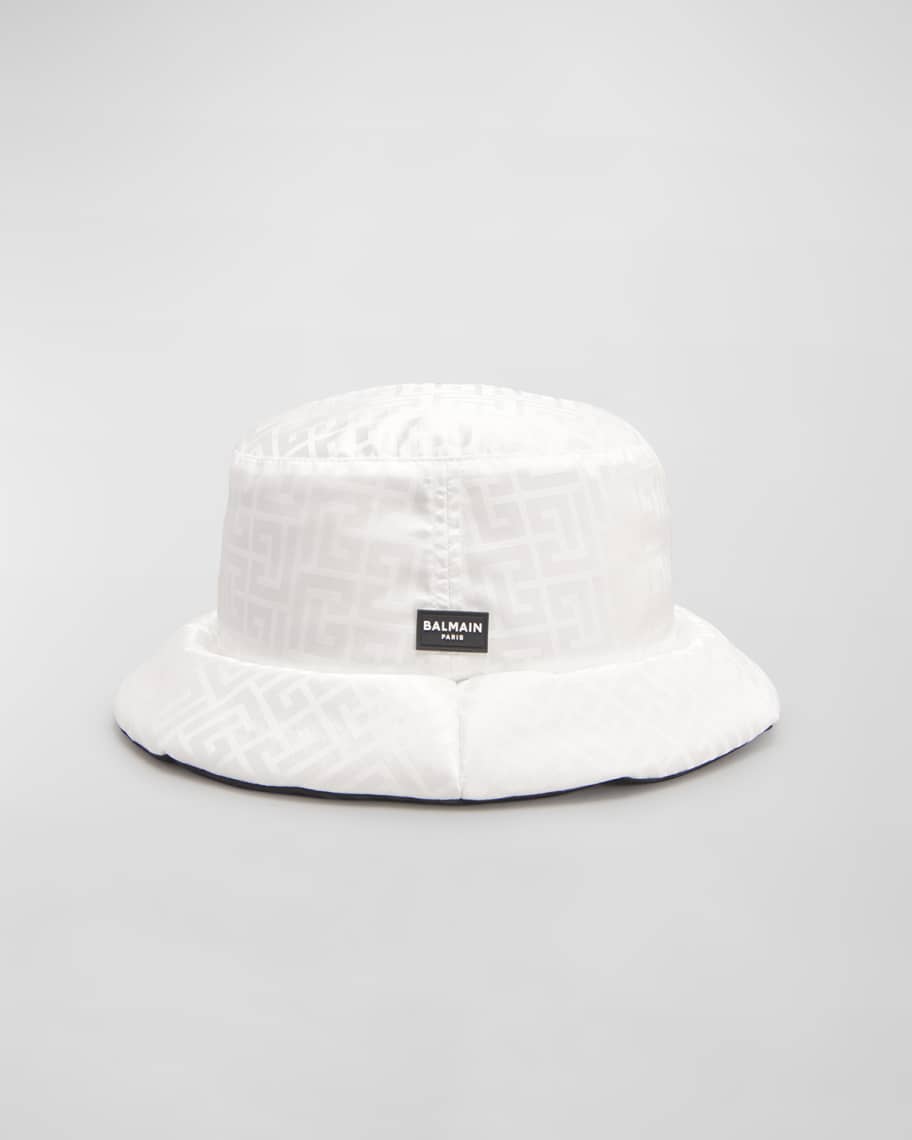 Balmain Logo Padded Bucket Hat | Neiman Marcus