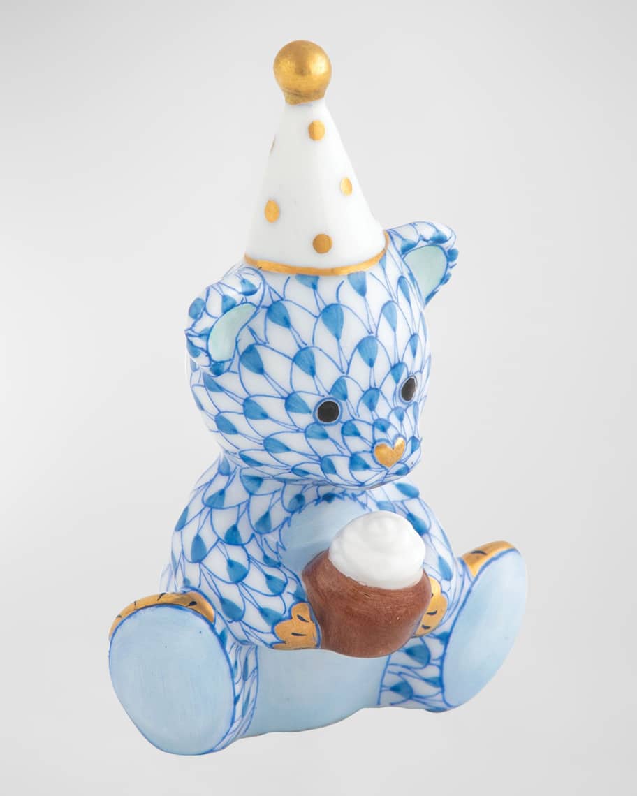 Herend Birthday Bear Figurine | Neiman Marcus