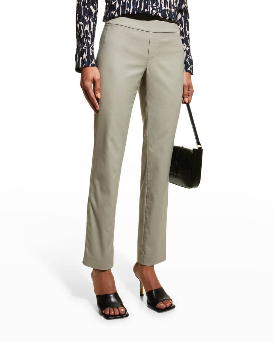 NIC+ZOE Wonderstretch Straight-Leg Pants | Neiman Marcus