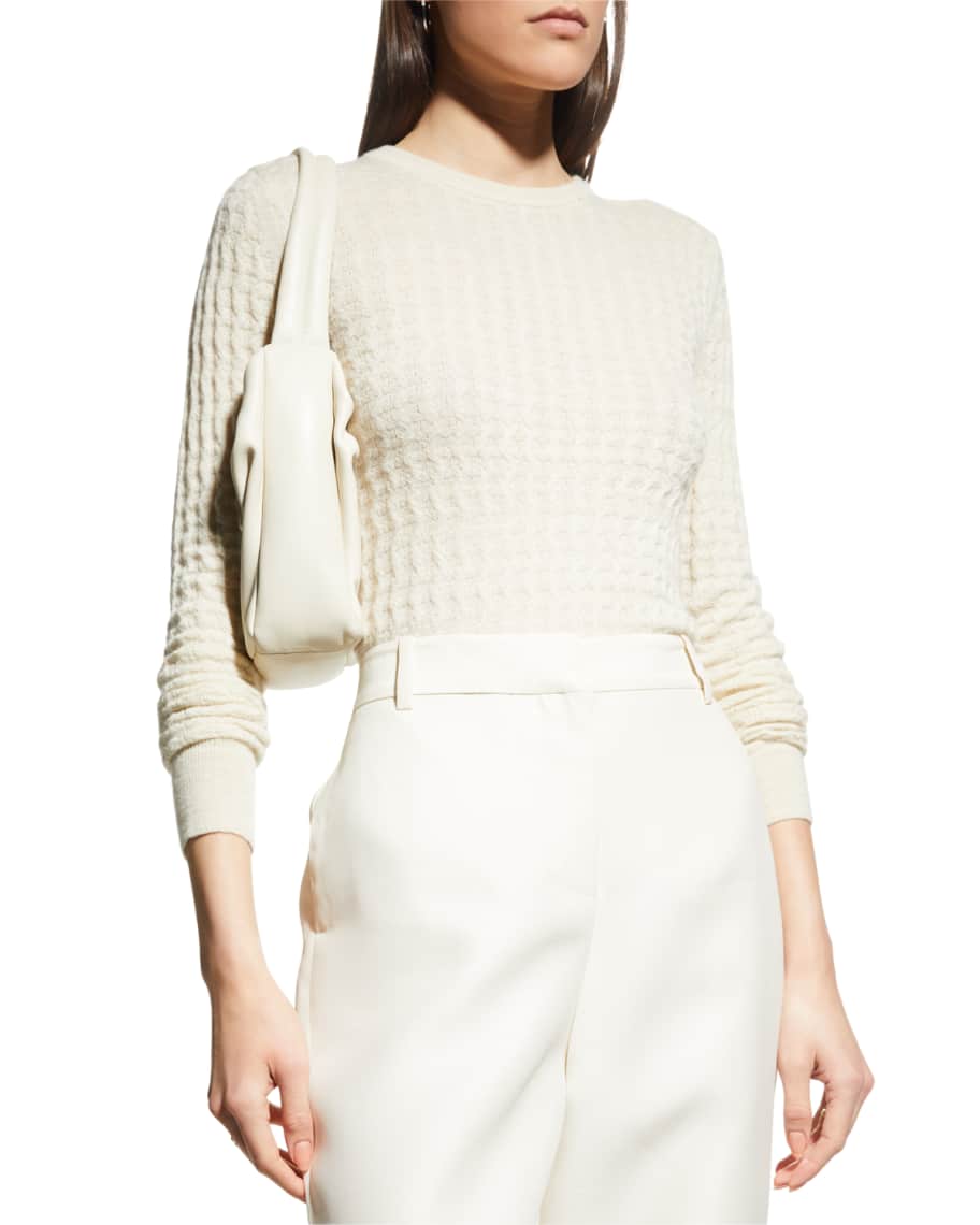 Co Waffle Knit Cashmere Sweater | Neiman Marcus