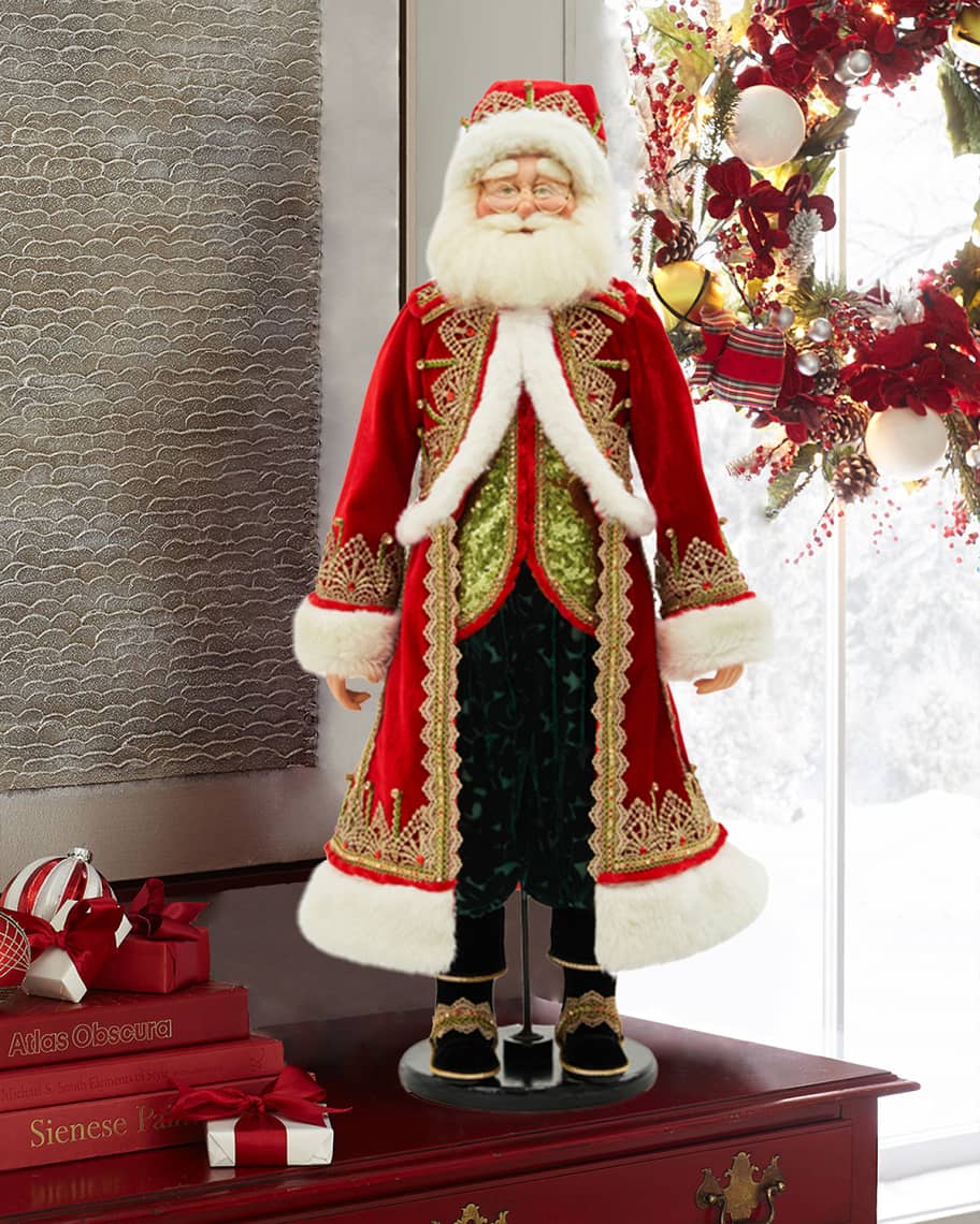 Katherine's Collection Father Christmas Trimmings Santa Figurine ...
