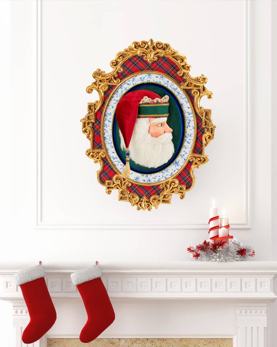 Katherine's Collection Chinoiserie Santa Wall Piece | Neiman Marcus
