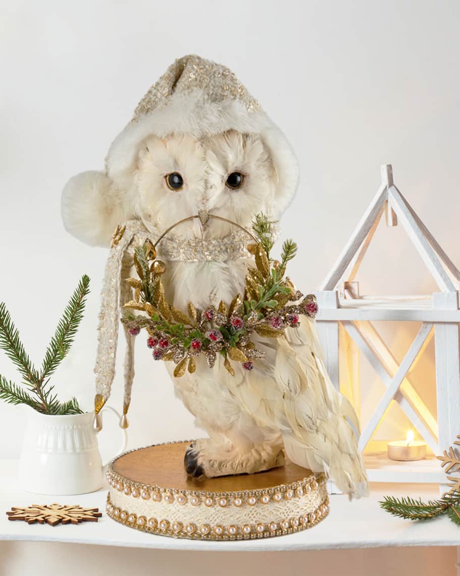 Katherine's Collection Herschel Hoot Owl Table Top Handmade Christmas ...