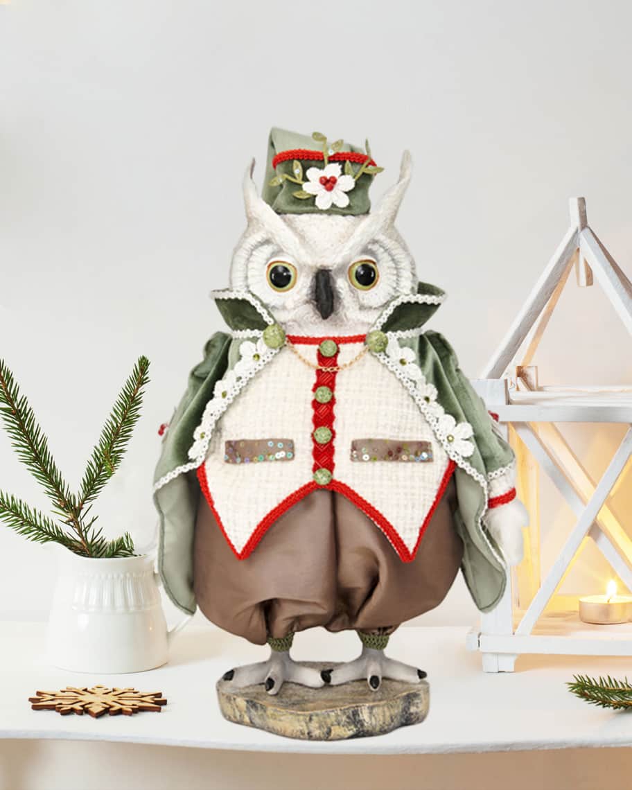 Katherine's Collection Harrison Hoot Mistletoe Magic Owl Handmade ...