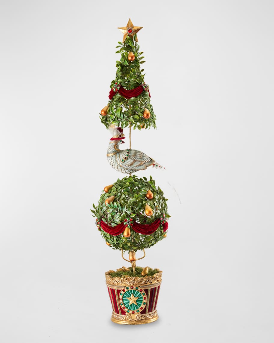 Katherine's Collection Partridge in a Pear Tree Topiary Handmade ...