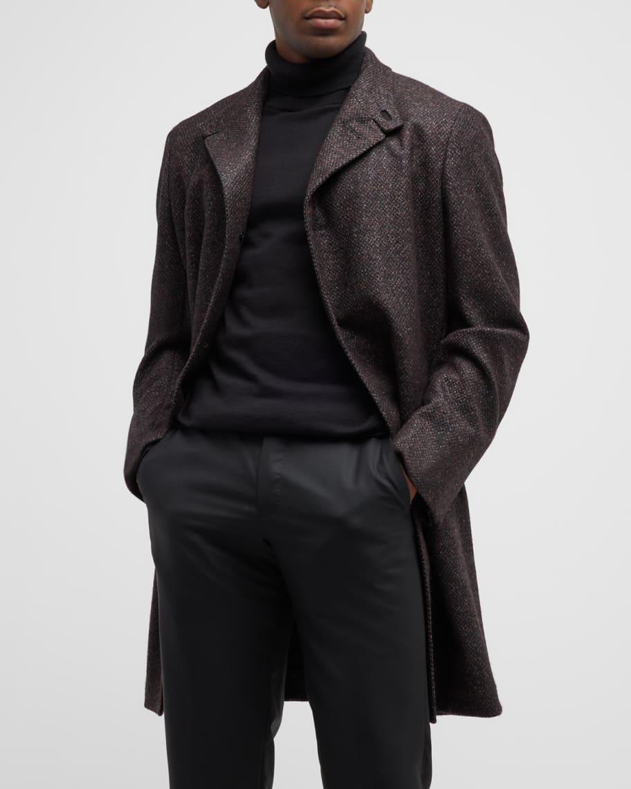 ZEGNA Men's Wool Mélange Car Coat | Neiman Marcus