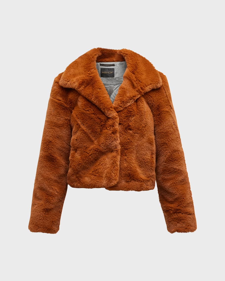 AS by DF Alba Faux Fur Chubby Jacket | Neiman Marcus