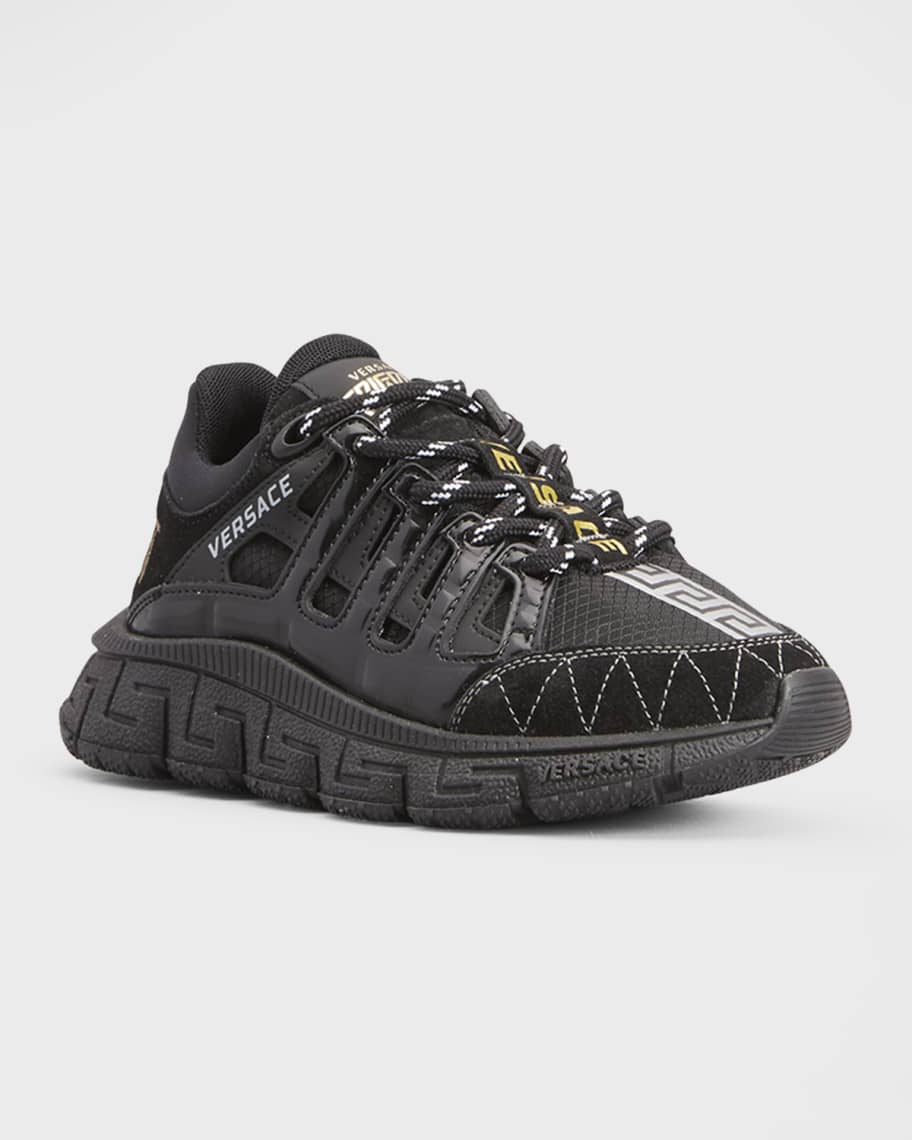 Versace Kid's Trigreca Tonal Fashion Trainer Sneakers, Kids | Neiman Marcus