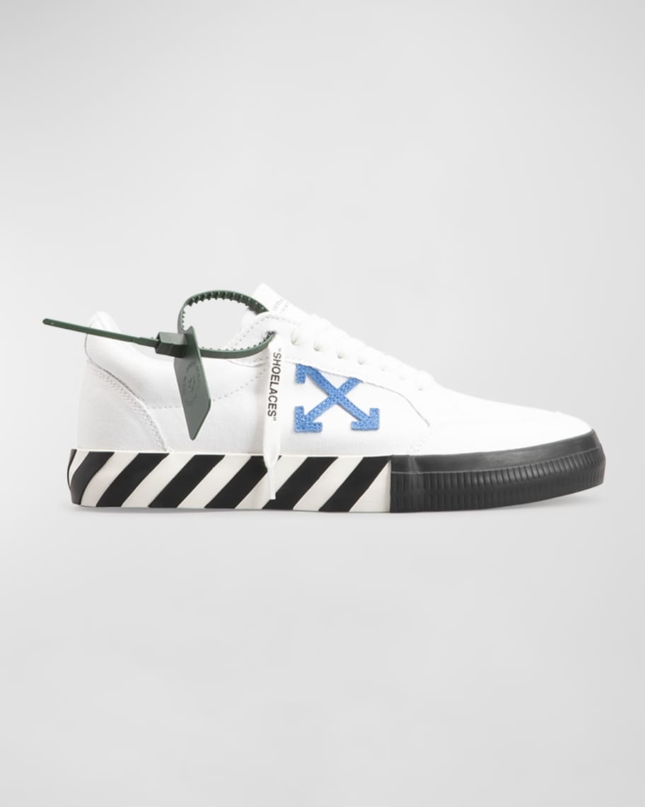 Off-White Men's Low Vulcanized Canvas Low-Top Sneakers | Neiman Marcus