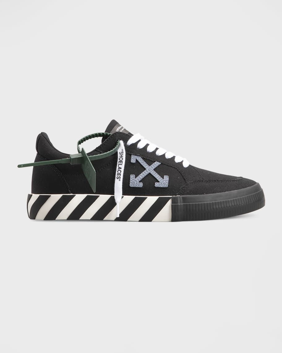 Off-White Men's Low Vulcanized Canvas Low-Top Sneakers | Neiman Marcus