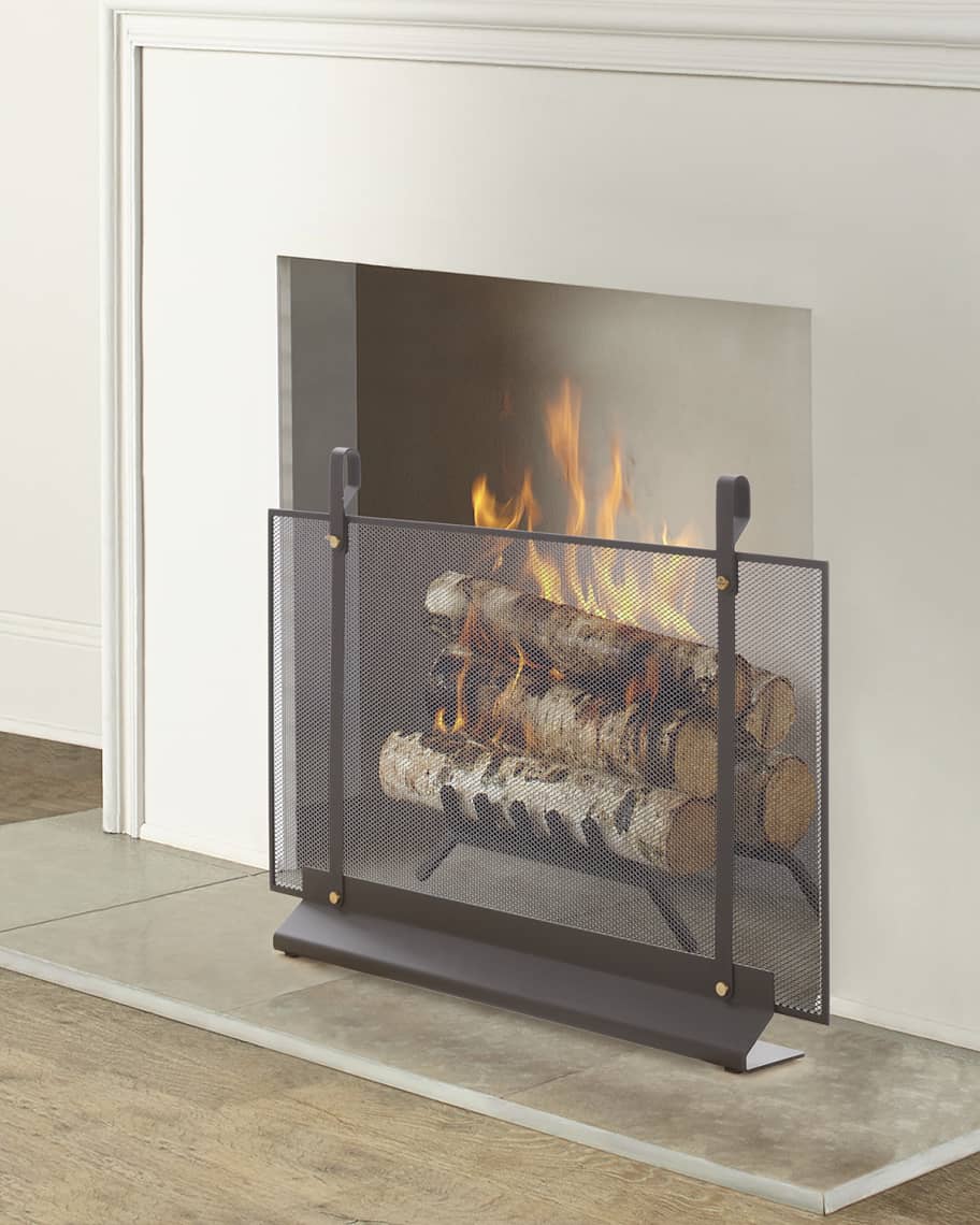 Eldvarm Emma 37" Fireplace Screen | Neiman Marcus